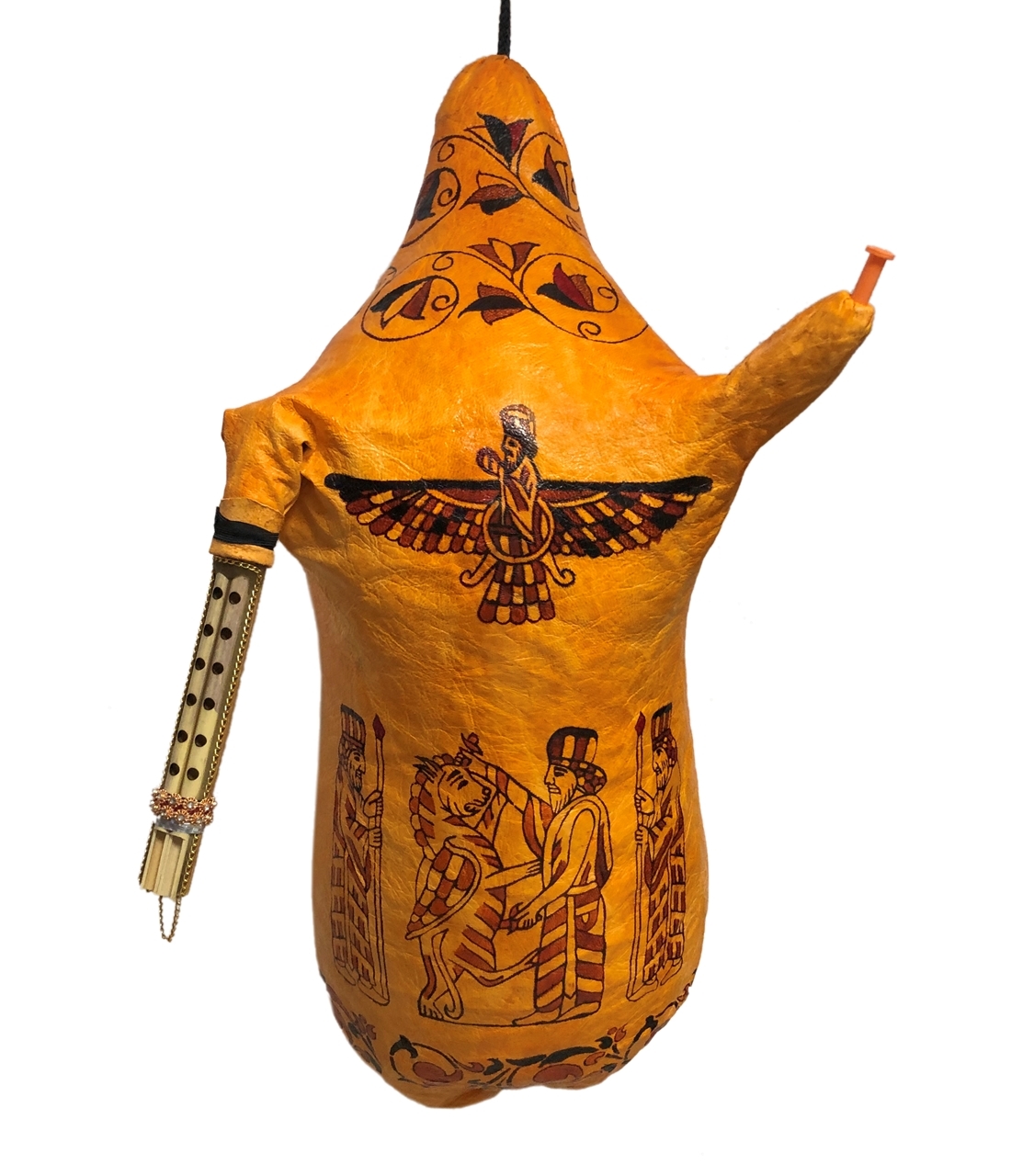 Persian Music Shop. ney-nay-anban-bagpipes-with-painting-farvahar-design